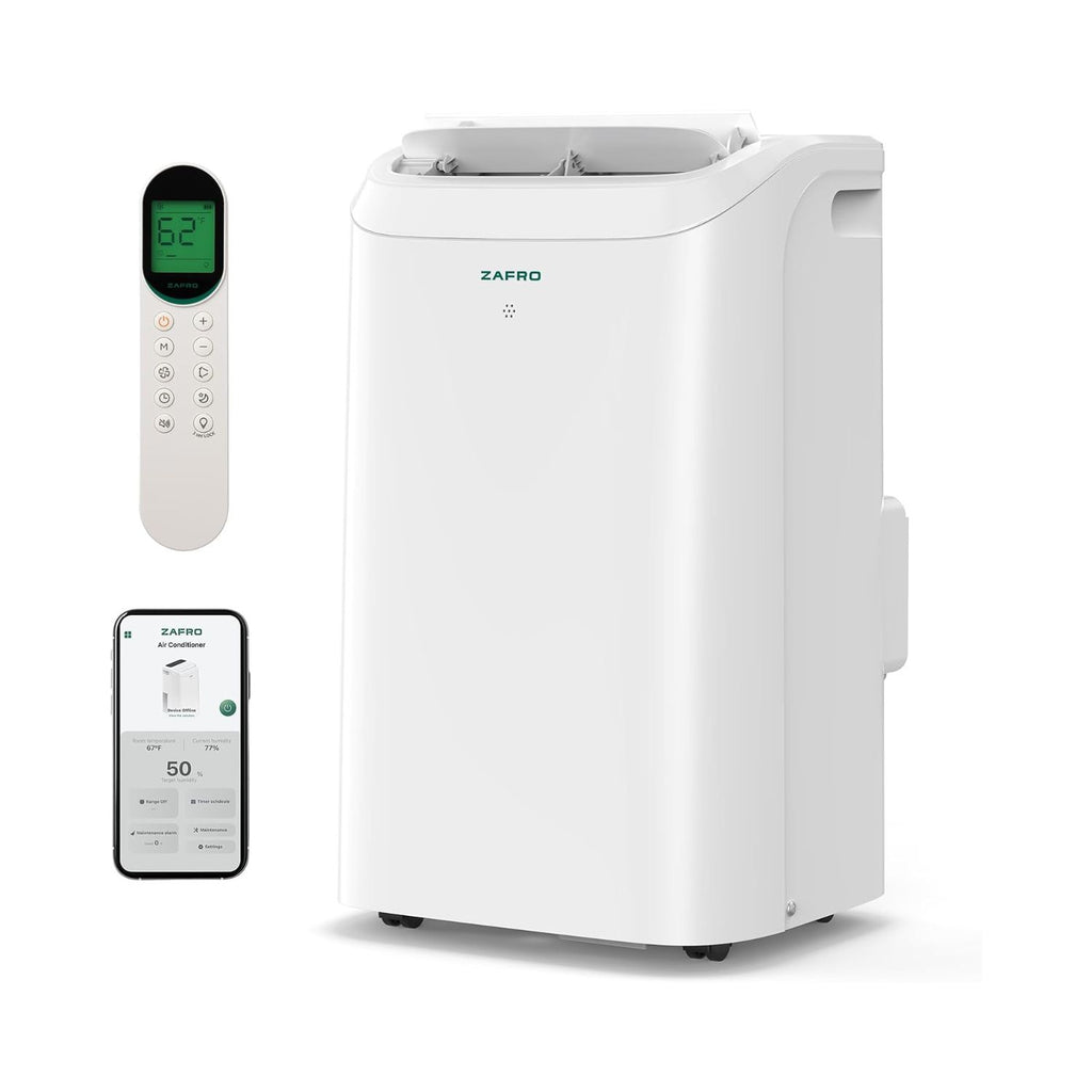 ZAFRO 16,000 BTU (12,000 BTU SACC) Dual Hose Smart Inverter Portable A