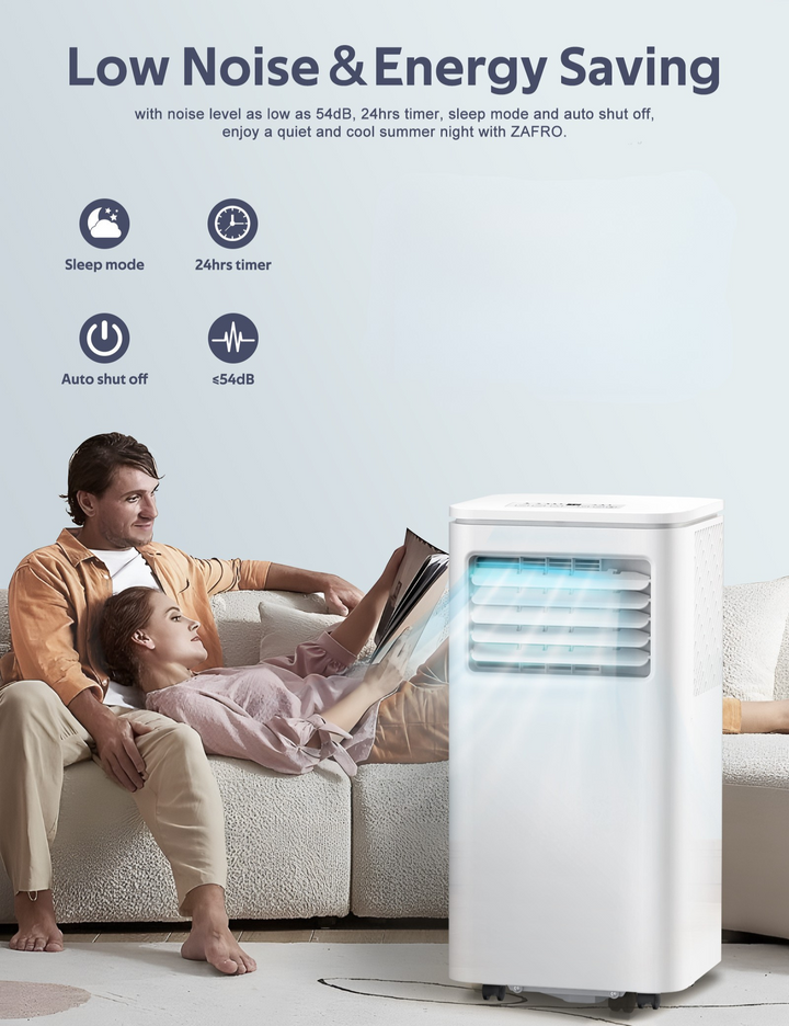 ZAFRO 8,000 BTU Portable Air Conditioners, Portable AC with Dehumidifi ...
